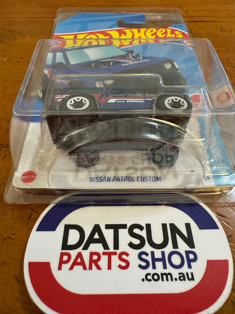 Hot Wheels NISSAN PATROL CUSTOM Blue. – Datsun Parts Shop