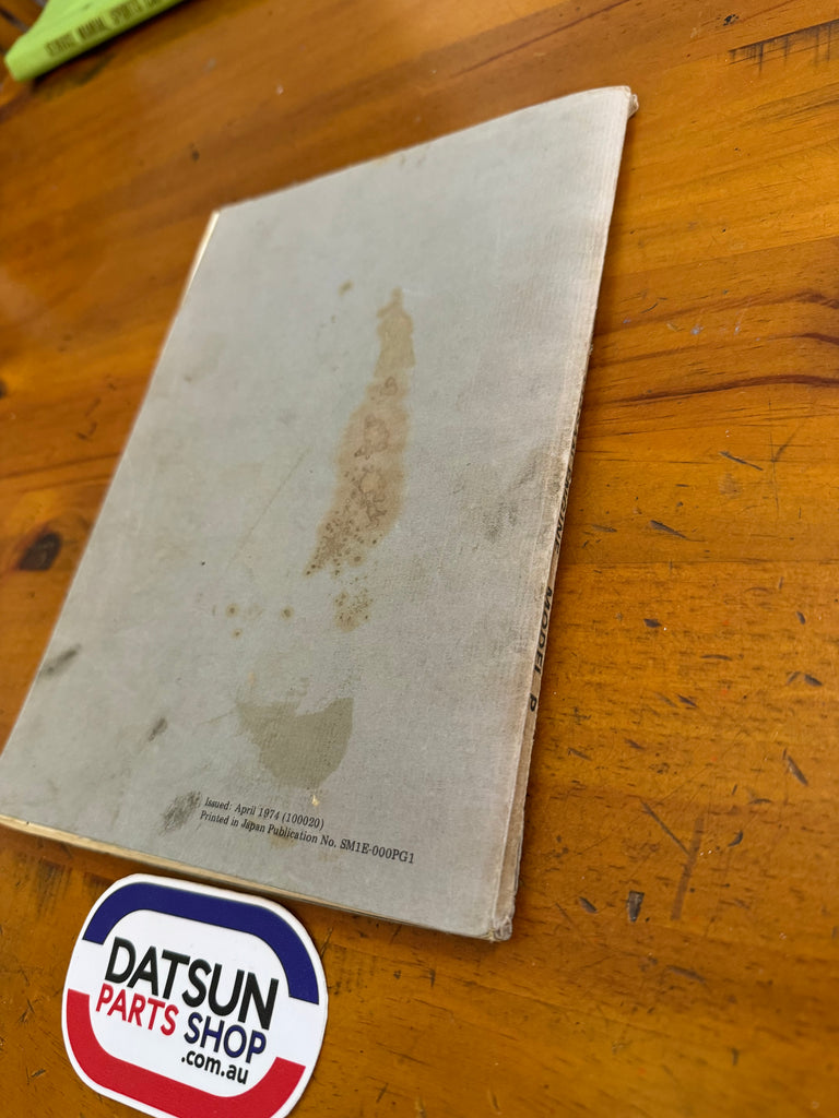 Nissan Engine Model P Service Manual Used Datsun Patrol – Datsun Parts Shop