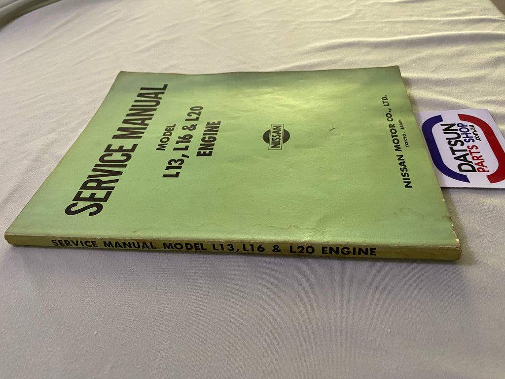 Nissan Datsun L13, L16 & L20 Engine Service Manual Used Book – Datsun ...