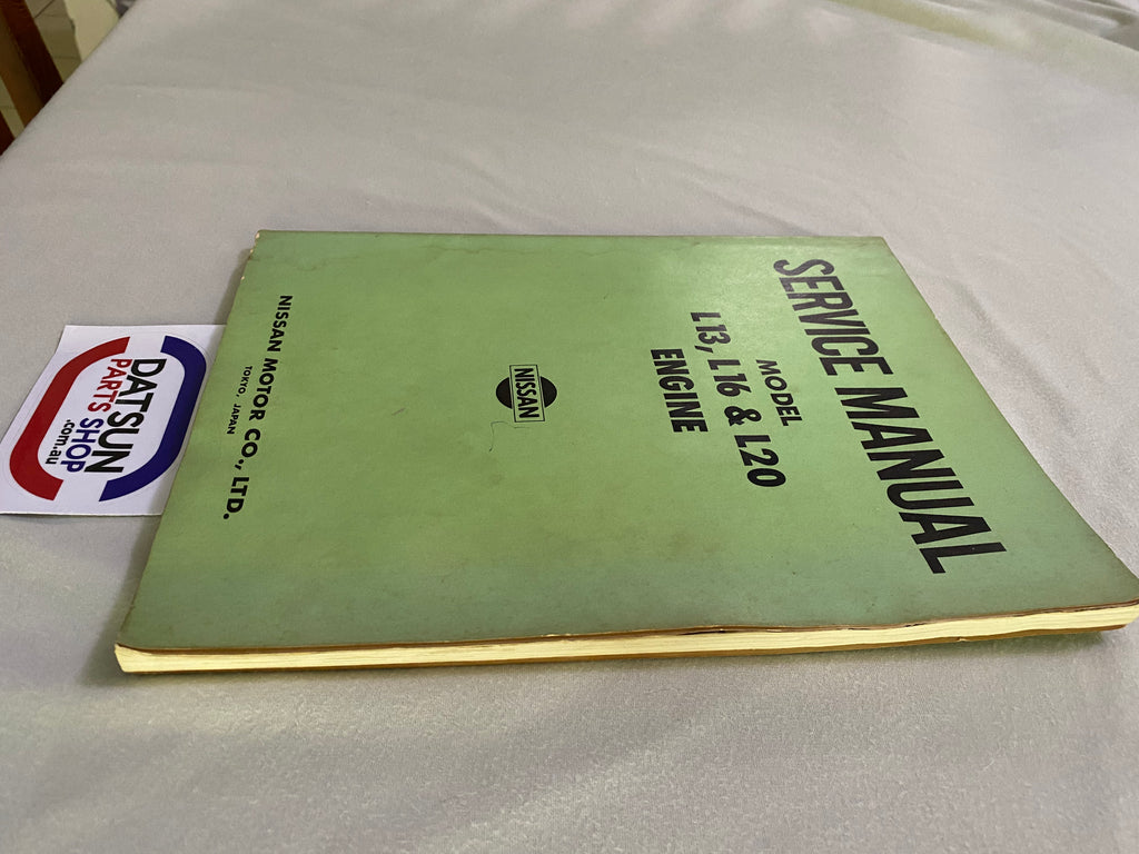 Nissan Datsun L13, L16 & L20 Engine Service Manual Used Book – Datsun ...
